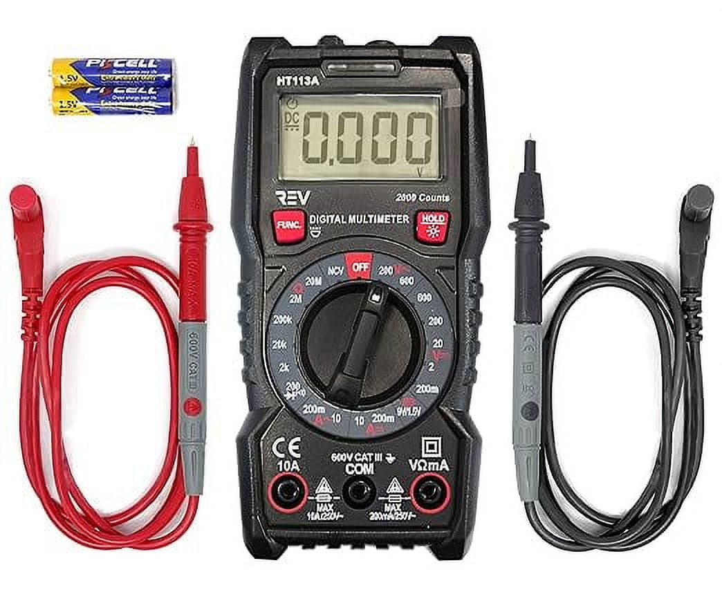 VViViD REV Digital Compact Multimeter Amp Volt Ohm Voltage Tester Meter ...
