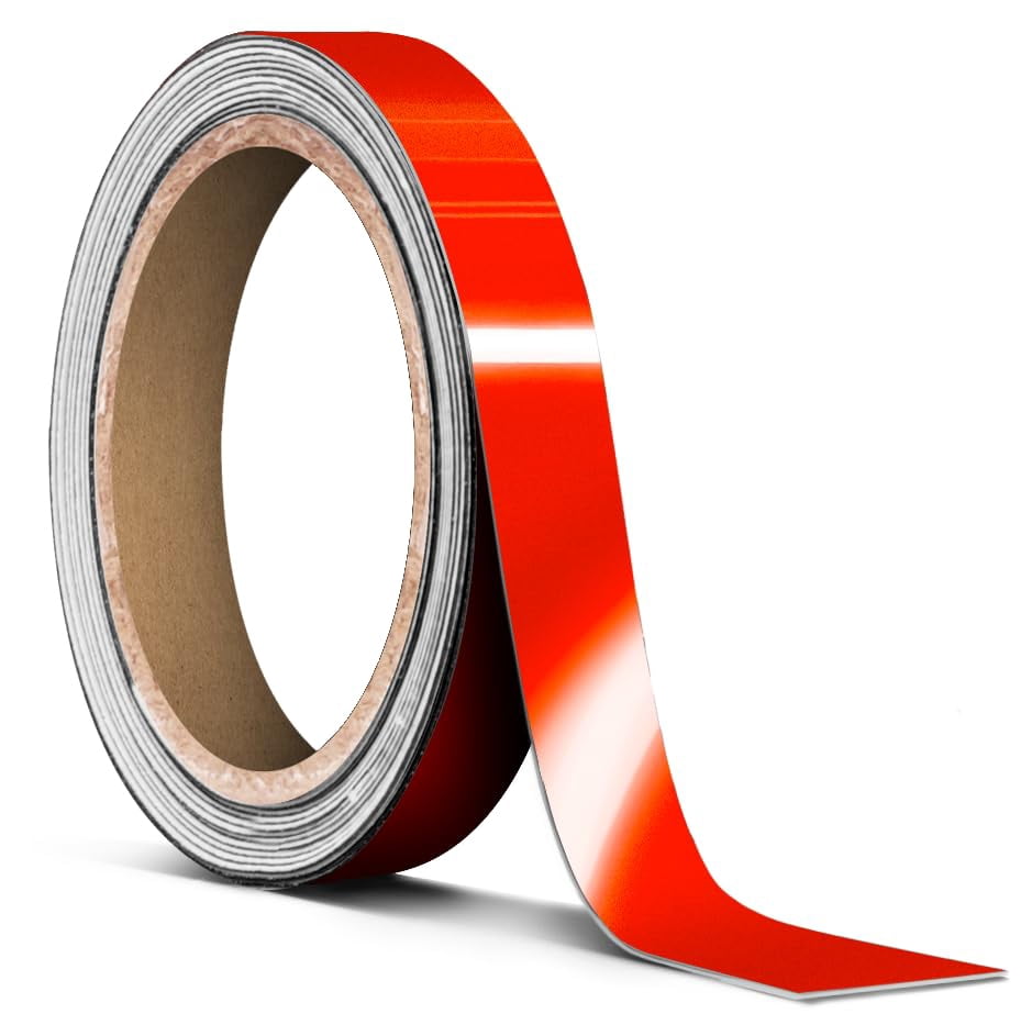 VViViD Vinyl Tape Pinstripe DHF10 Red Reflective Gloss Adhesive ...