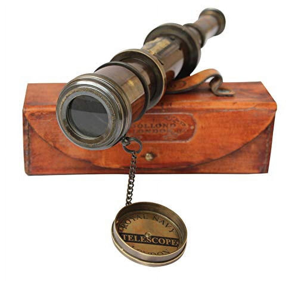 Vintage Ship Brass Telescope Marine Sailor Watching and Trekking Royal ...