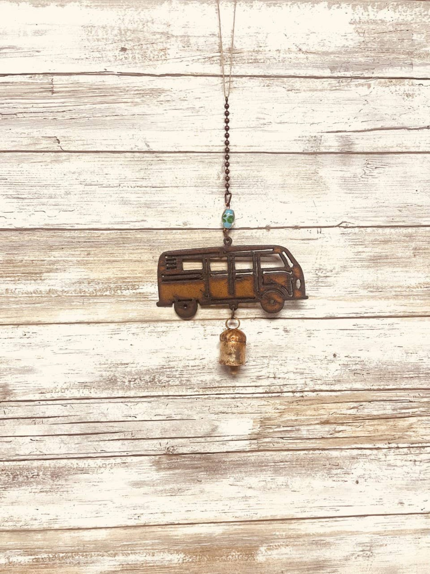 VW BUS Single Bell Garden Mobile Hippie Chime - Walmart.com