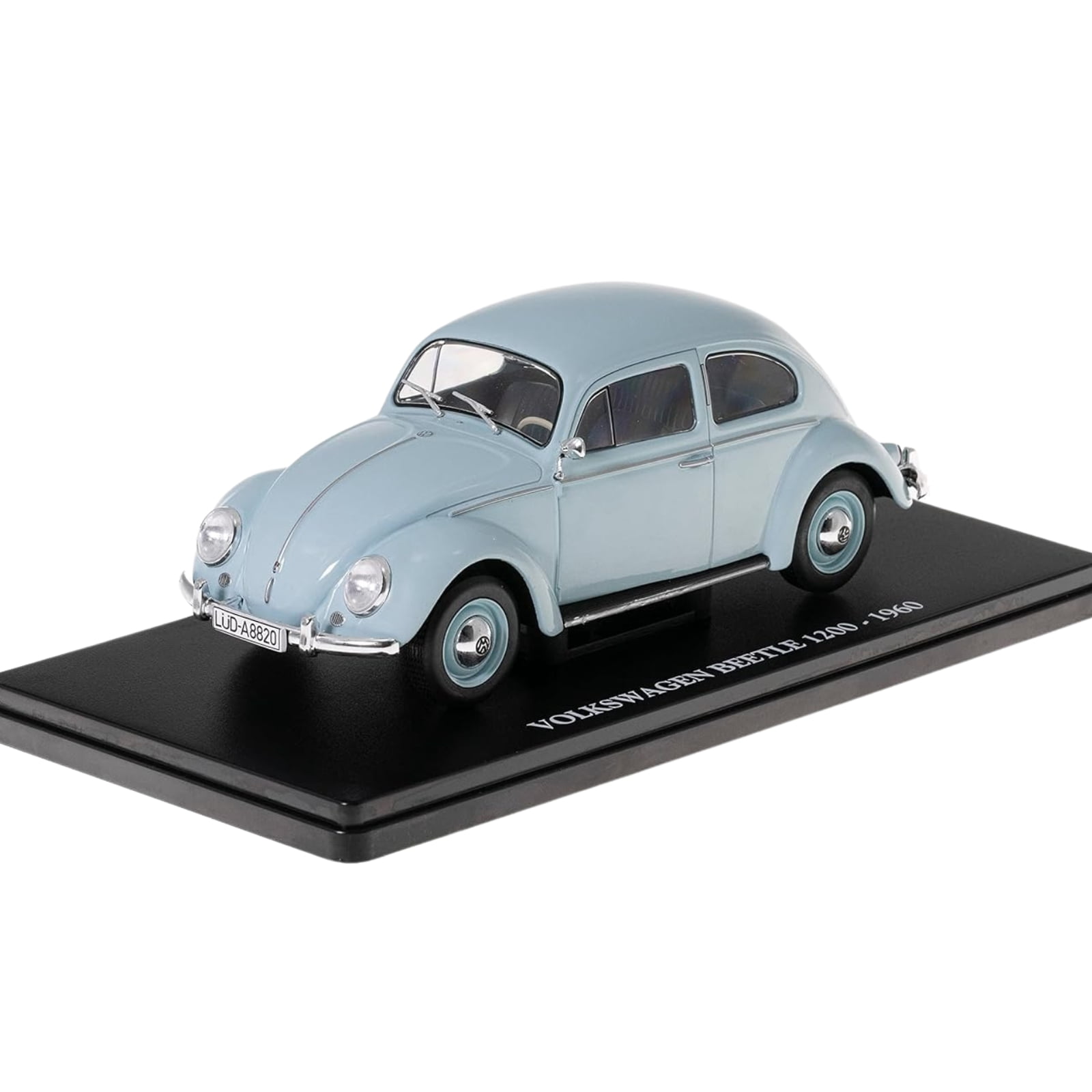 VW Beetle 1960 Diecast Model 1:24 scale Light Blue Ex Mag - Walmart.com