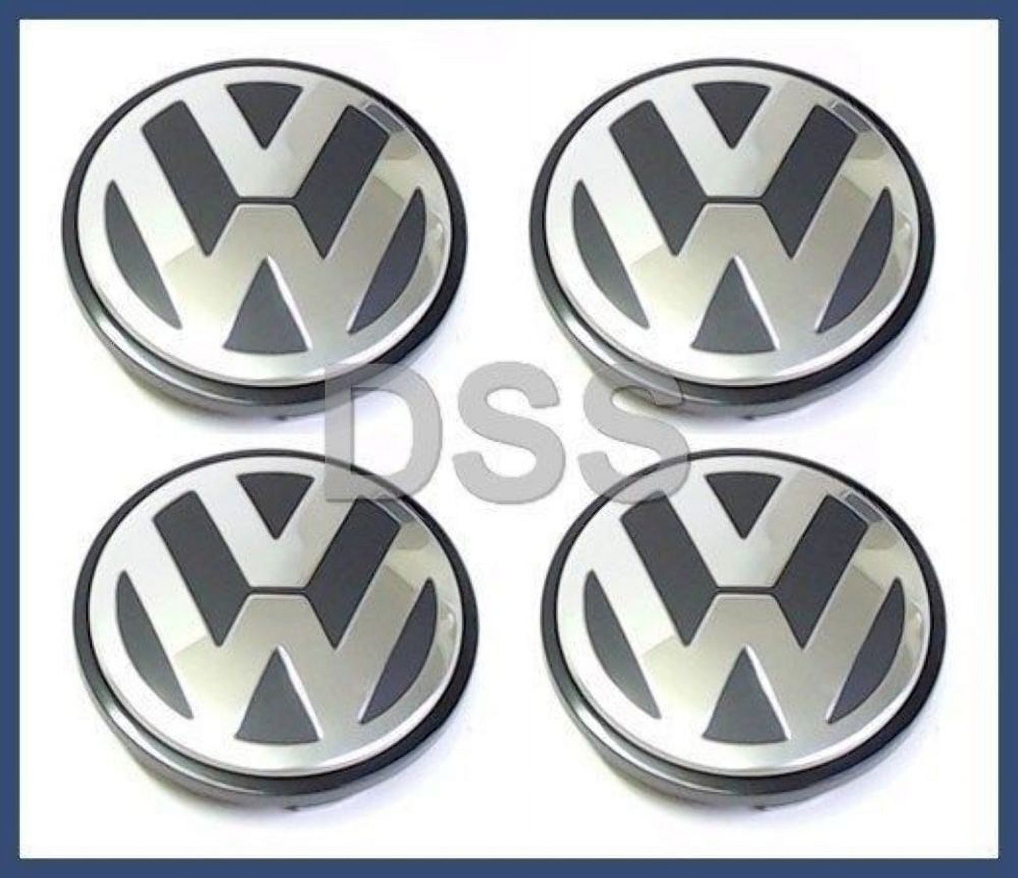 VW Volkswagen Alloy Wheel Center Cap Replacement Set of 4 GENUINE OEM ...