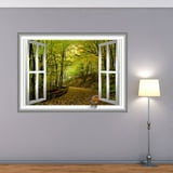 VWAQ 3D Bird Wall Sticker Nature Window Decal Peel And Stick Mural ...