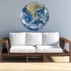 3D Globe and Earth Wall Mural Decal by Wallmonkeys Vinyl Peel and Stick ...