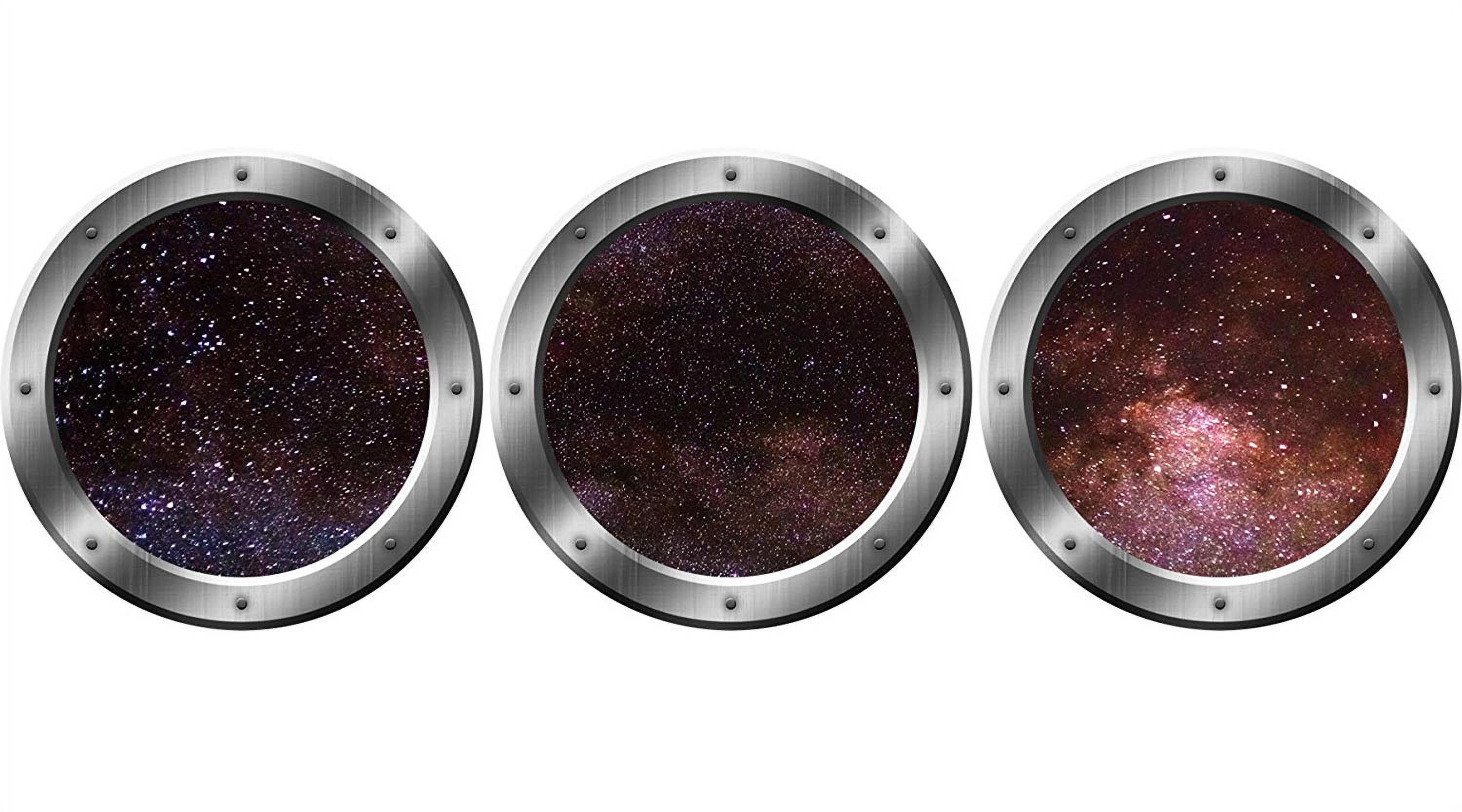 VWAQ 3D Space Window Stickers, Spaceship Wall Decals For Kids Rooms ...