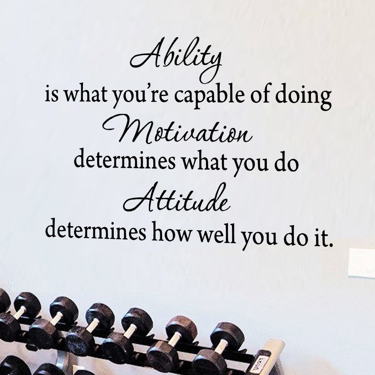 VWAQ Ability is What You're Capable of Doing Wall Decal - Walmart.com