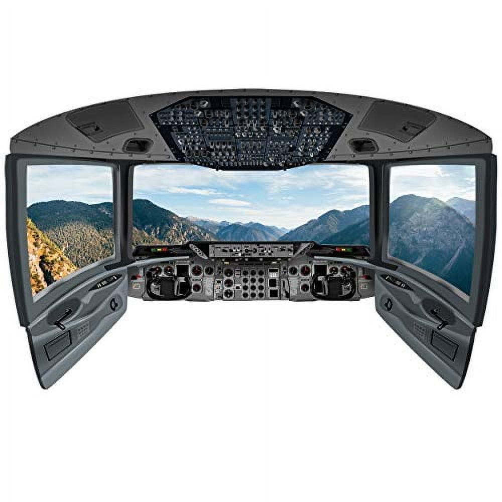 VWAQ Airplane Cockpit Wall Mural | Mountain Window Wall Decal - CP16 ...