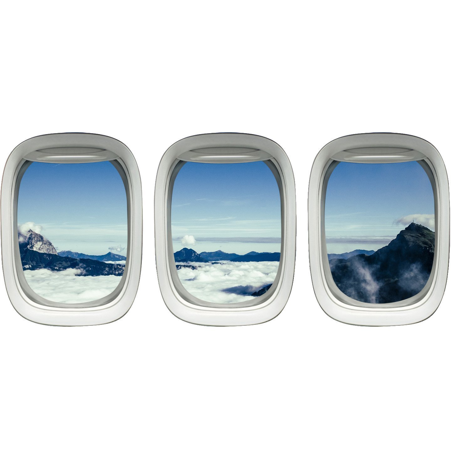 VWAQ Airplane Window Clings Aviation Decals Stickers Aerial Wall Art ...