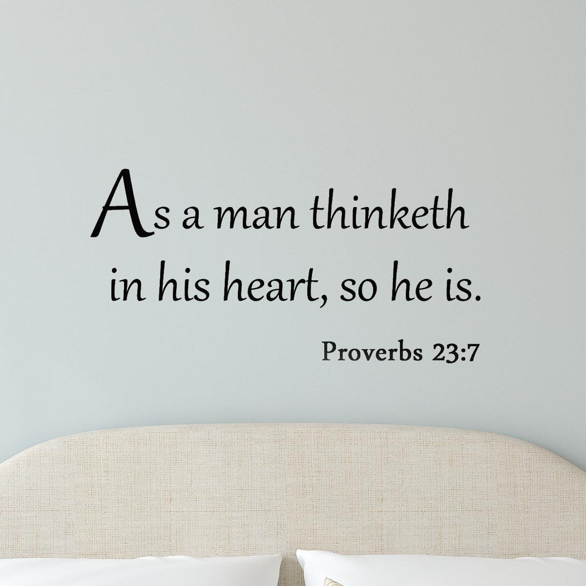 VWAQ As a Man Thinketh in His Heart So He Is Proverbs 23:7 Wall Decal ...