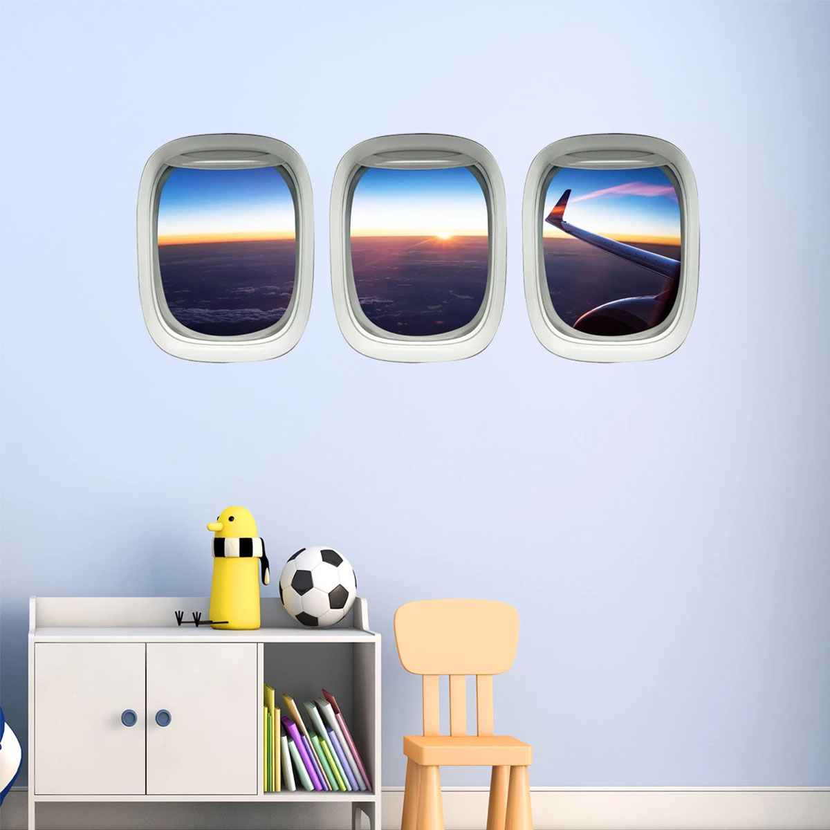 VWAQ Aviation Wall Decal - Airplane Windows Stickers - Aircraft Art ...