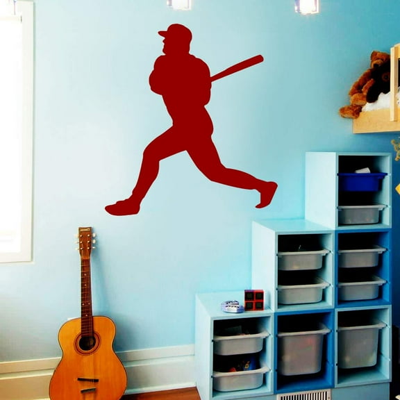 3D Baseball Wall Stickers Baseball Breaks Walls Decals Room Vinyl Art ...