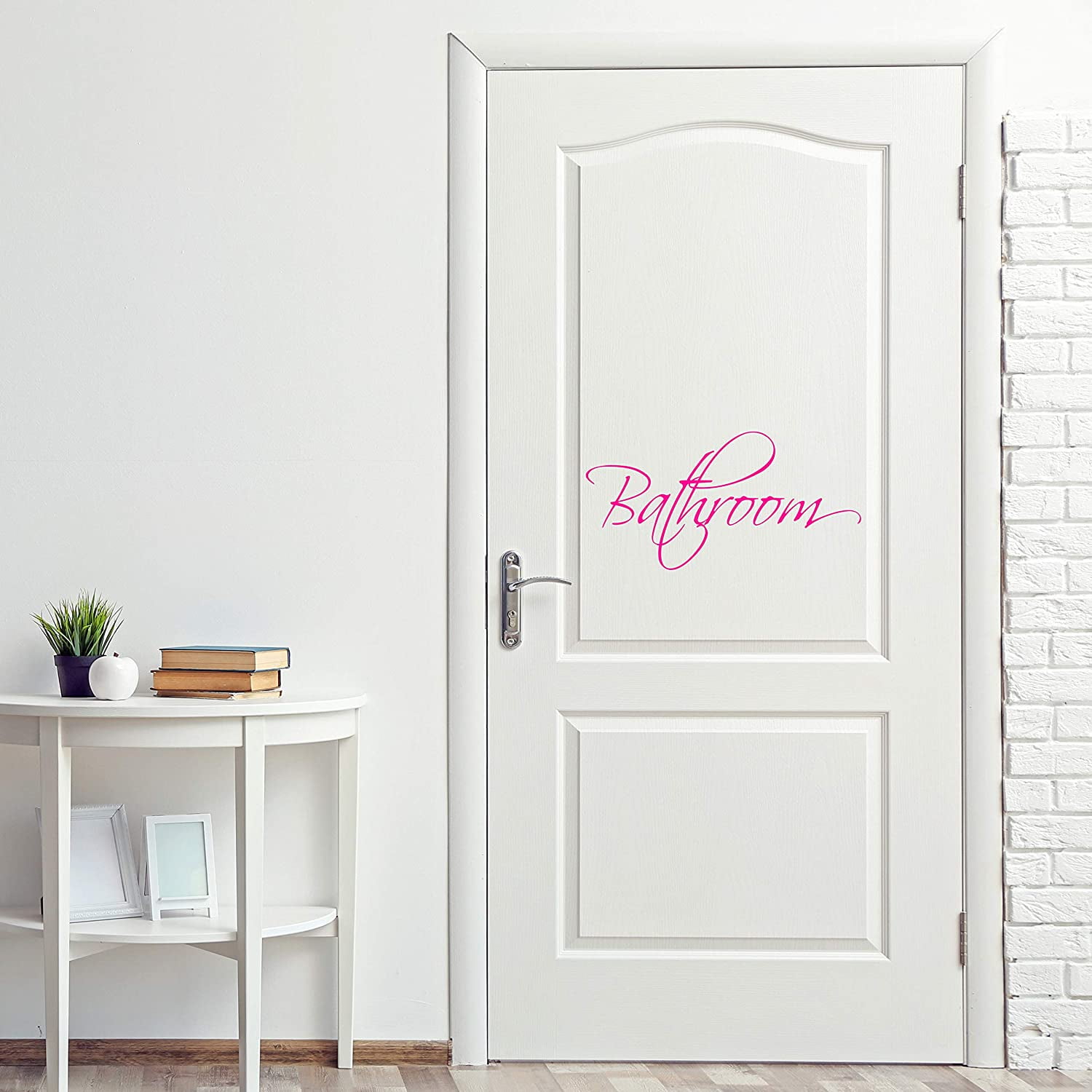 VWAQ Bathroom Door Decal Vinyl Sticker Restroom Decor Home Decorations ...