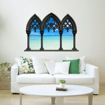 VWAQ - Castle Window Decals for Walls Ocean Beach Sea Decor Sticker ...