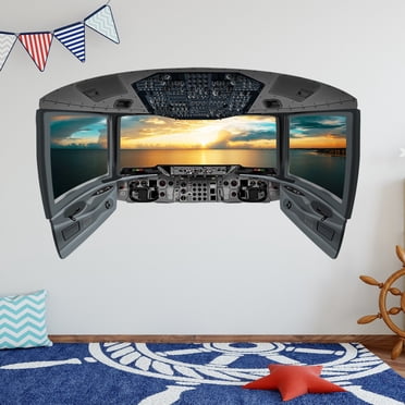 VWAQ Aviation Decals Airplane Window Sticker Clouds Wall Art VWAQ-PPW13 ...