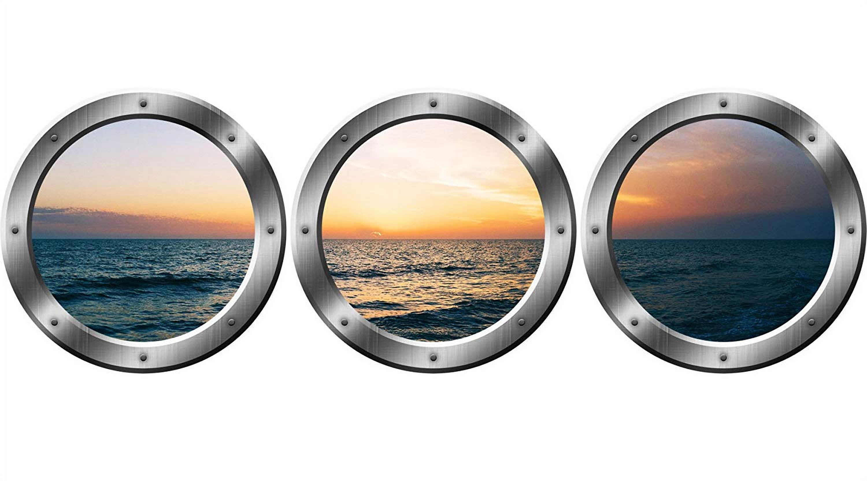 VWAQ Cruise Window Decal - Ocean View Window Cling, Porthole Vinyl ...