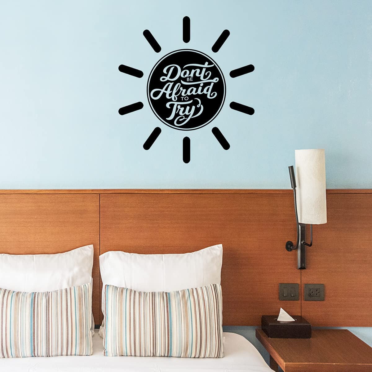 VWAQ Don't Be Afraid to Try Wall Decal Sunshine Wall Decor - Walmart.com