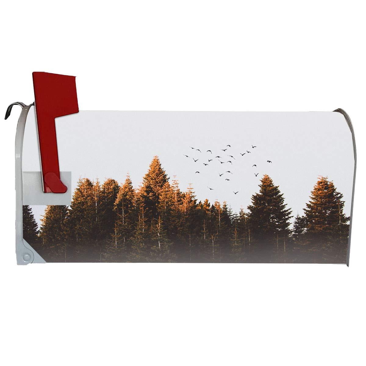 VWAQ Fall Forest Magnetic Mailbox Covers Decorative Mailbox Wraps ...