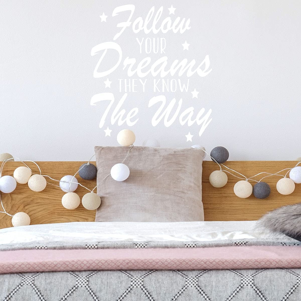 VWAQ Follow Your Dreams They Know The Way Wall Decal Inspirational Home ...