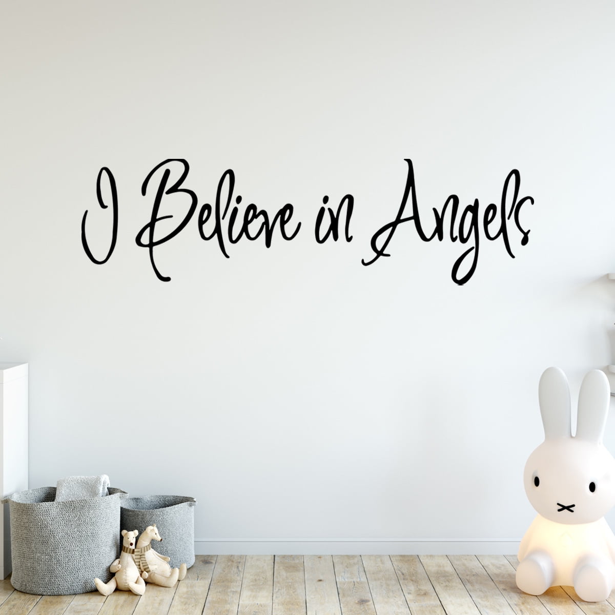 VWAQ I Believe in Angels Wall Decal Nursery Wall Decals Inspirational ...