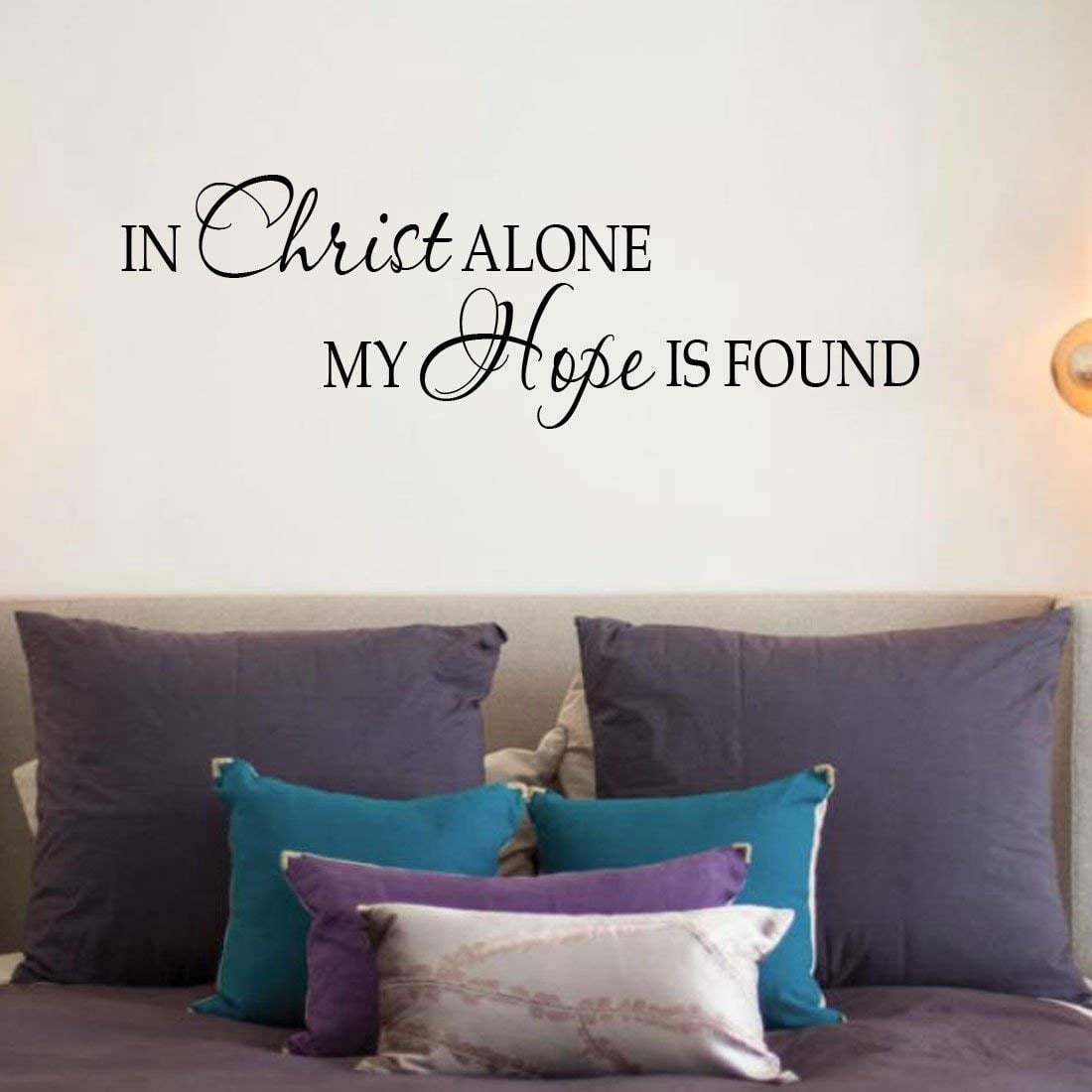 VWAQ In Christ Alone My Hope Is Found - Religious Motivational Vinyl ...