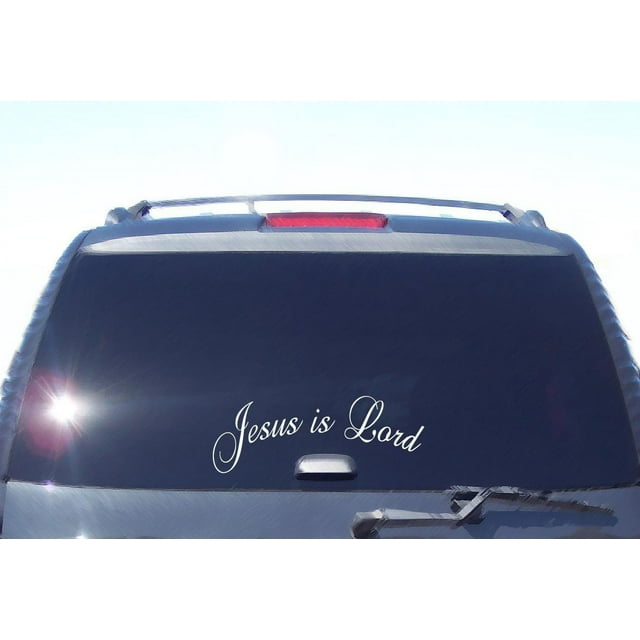 VWAQ Jesus is Lord Christian Window Decal Church Stickers Decals Window ...