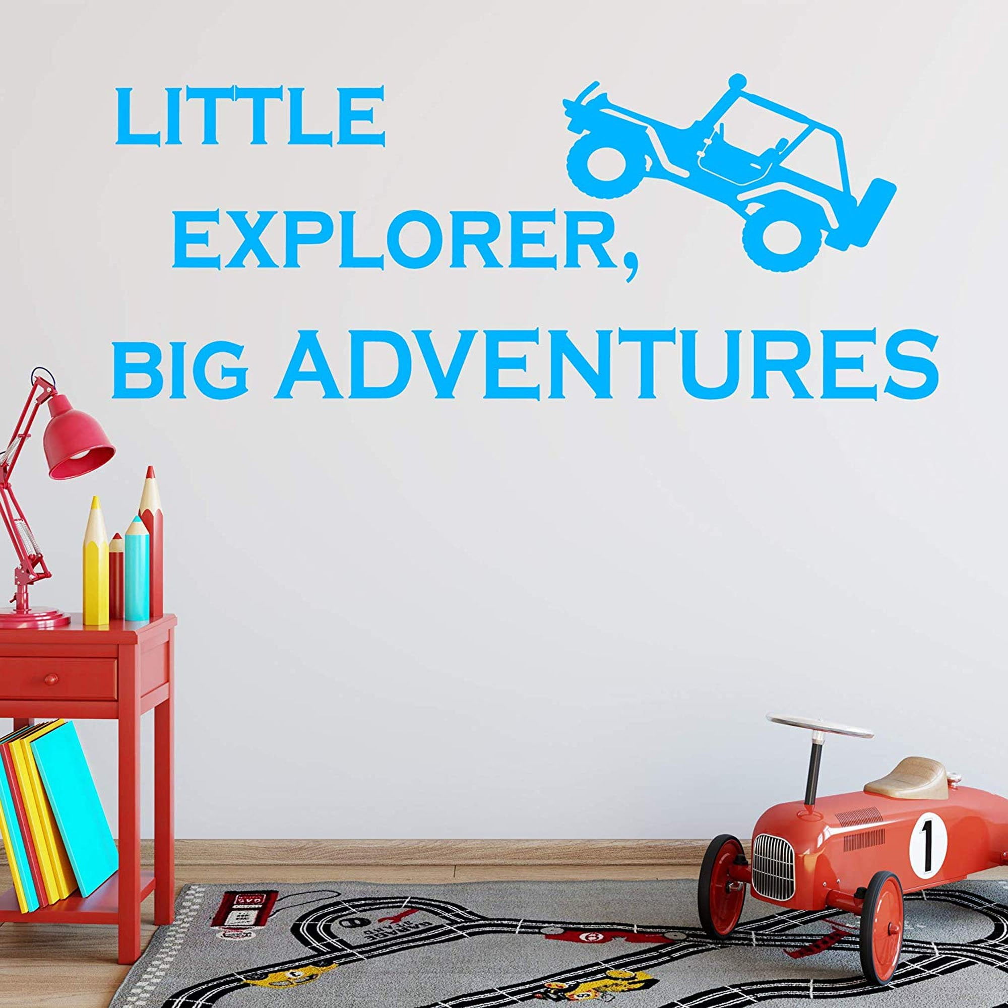VWAQ Little Explorer, Big Adventures Kids Bedroom Wall Quotes Decal ...