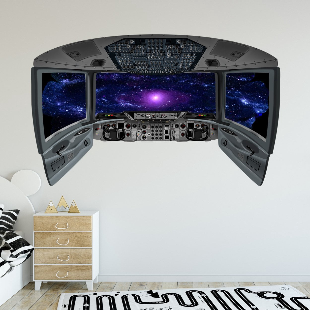 VWAQ Outer Space Universe Wall Decal | Spaceship Window Cockpit Wall ...