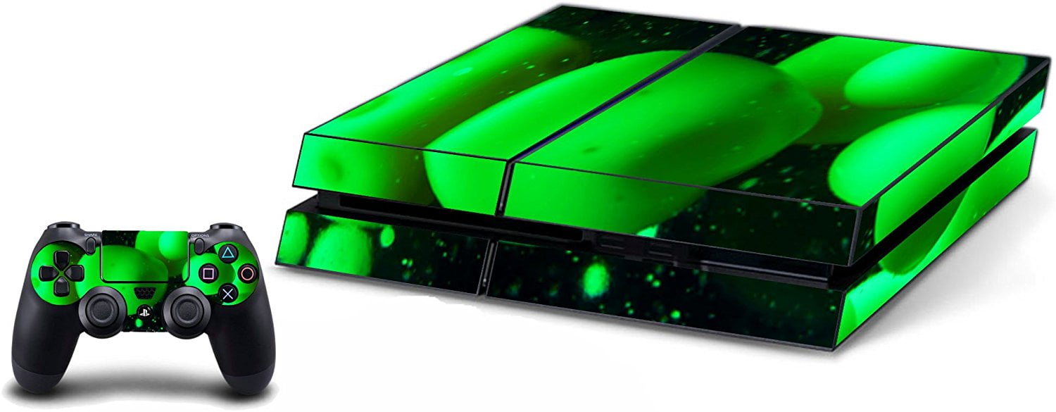 VWAQ PS4 Lava Lamp Skin For Console And Controller Green Skin For ...