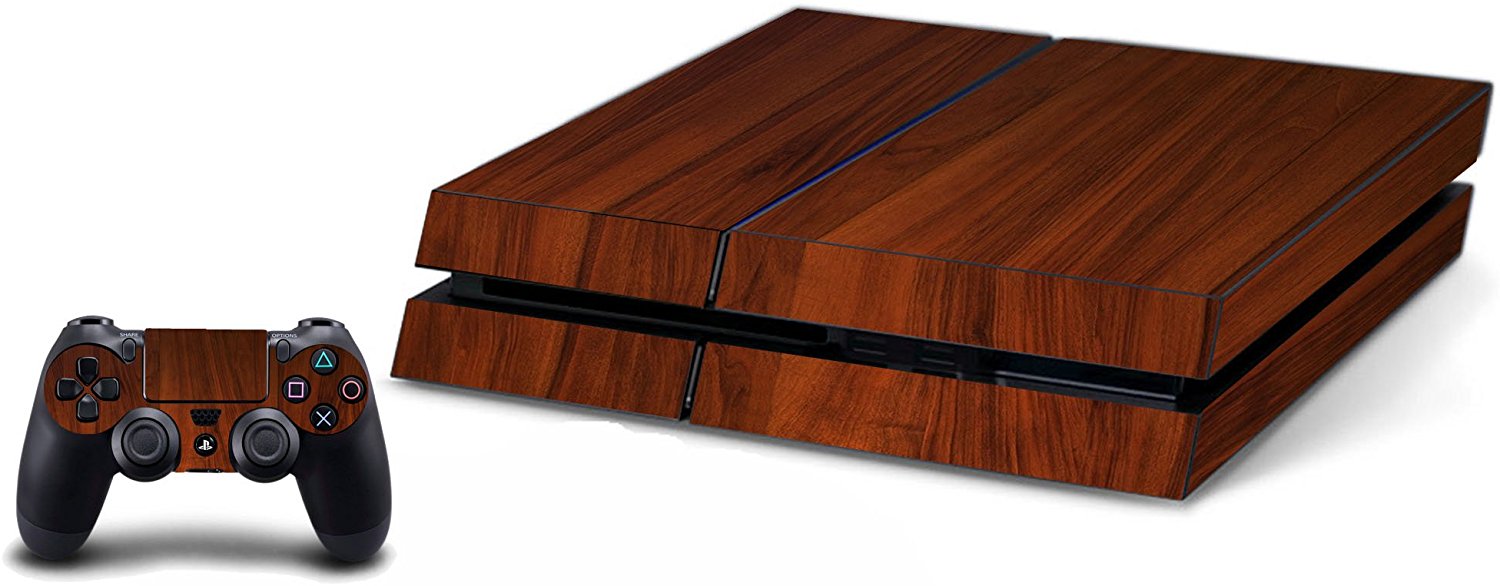 VWAQ PS4 Wood Grain Skin For Console And Controller Wood Skins For ...