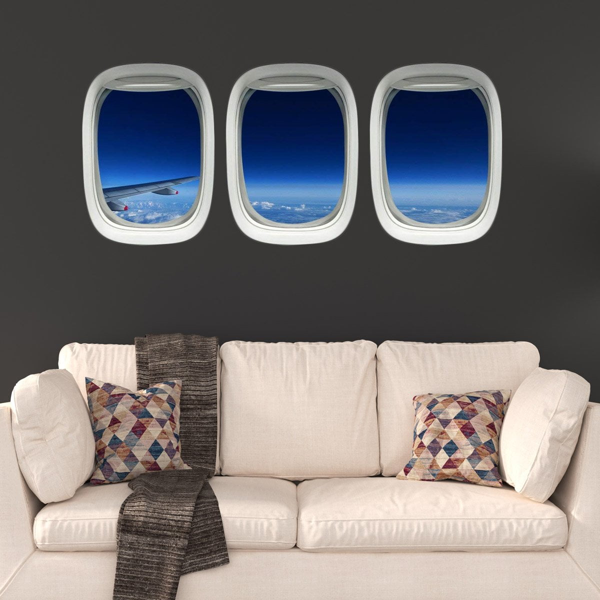 VWAQ Plane Window Decals, Airplane Wing Aviation Stickers Wall Art Home ...