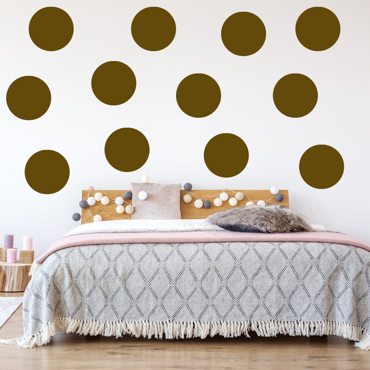 VWAQ Polka Dots Circles Pack of (12) Peel & Stick Decal Dots Colors ...