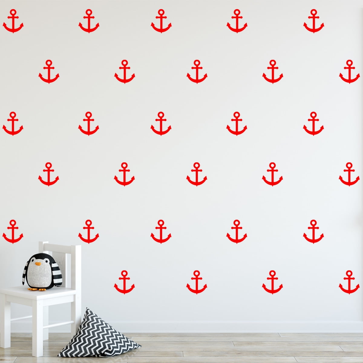 VWAQ Sailor Anchor Wall Stickers - Nautical Anchor Wall Decals - 30 ...