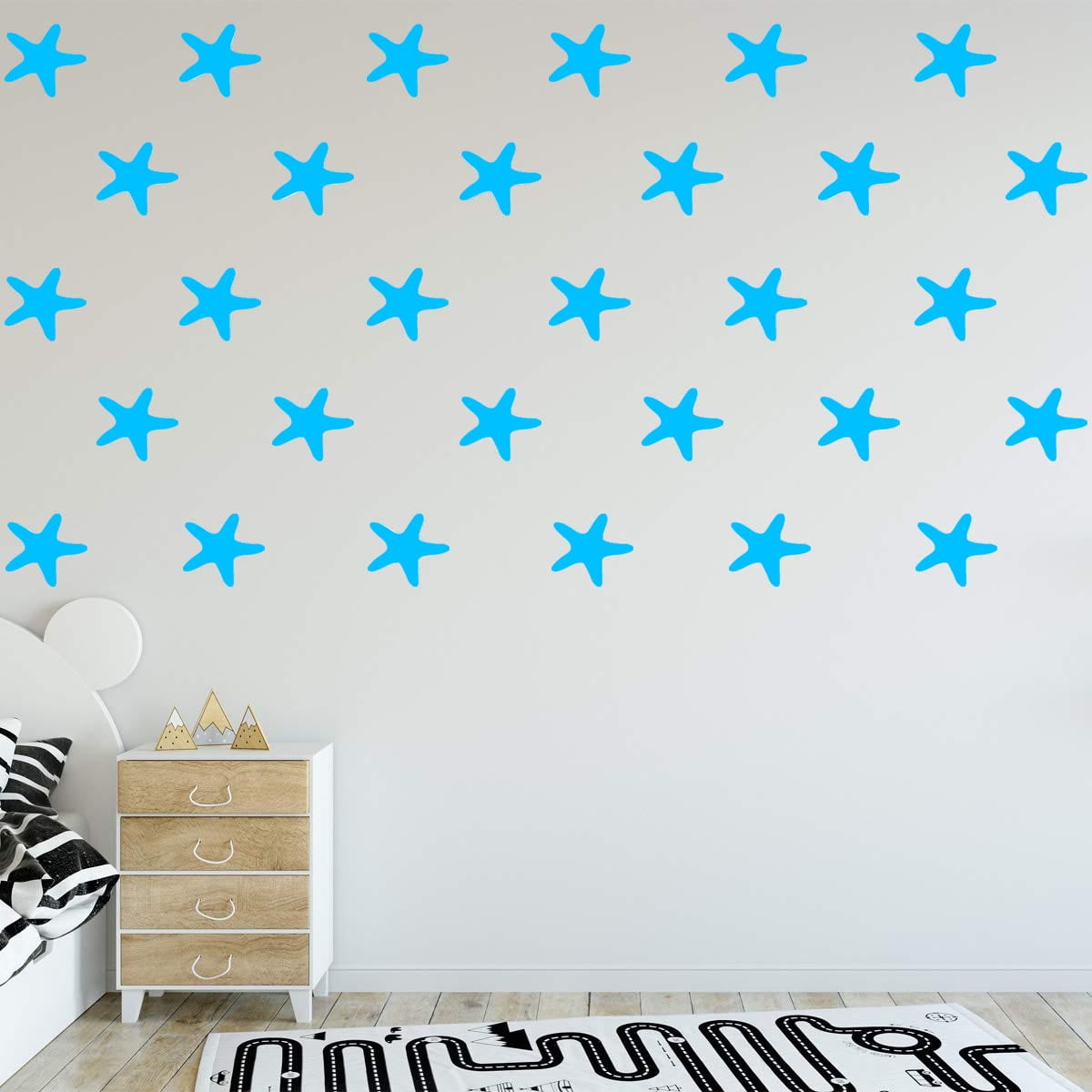 VWAQ Sea Star Wall Art Beach Decor - Starfish Nautical Wall Decal ...