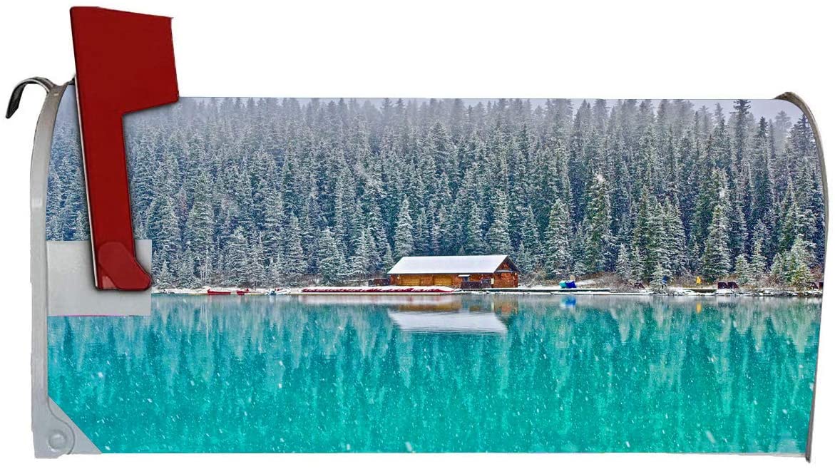 VWAQ Seasonal Mailbox Covers Magnetic Winter Snow Decorative Mailbox ...