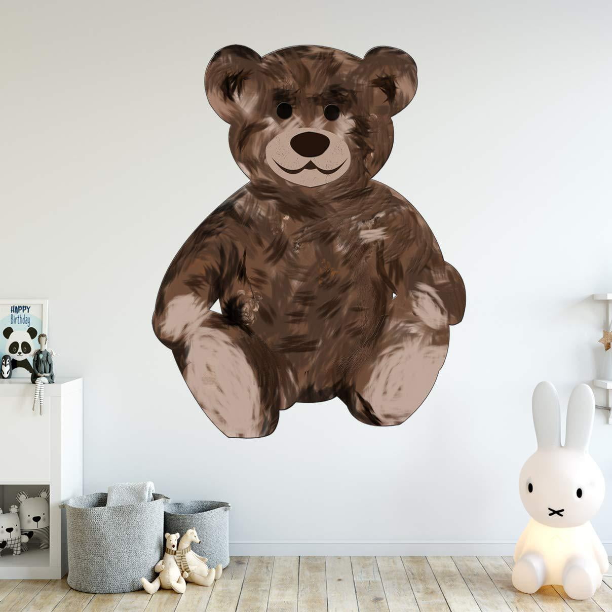 VWAQ Teddy Bear Wall Decals for Nursery - Cute Kids Room Sticker Decor ...