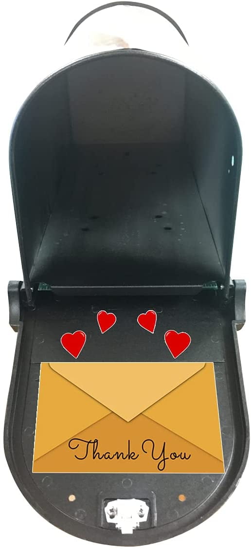 VWAQ Thank You Mailbox Inside Vinyl Decal Mail Carrier Mailman Sticker ...