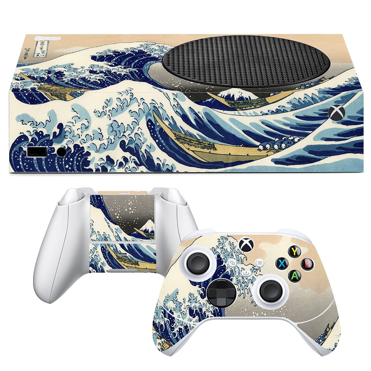 VWAQ The Great Wave off Kanagawa Skin For Xbox Series S Console and ...