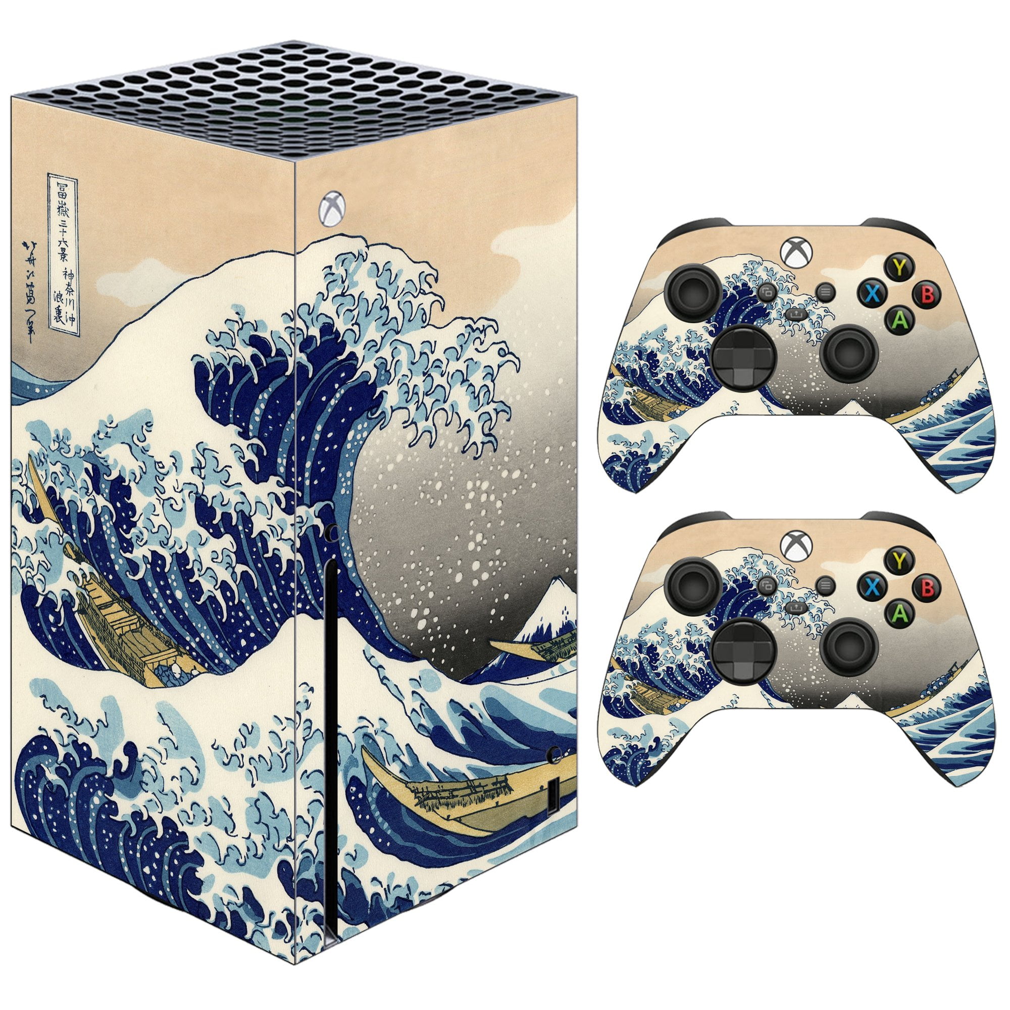 VWAQ The Great Wave off Kanagawa Skin For Xbox Series X Console and ...