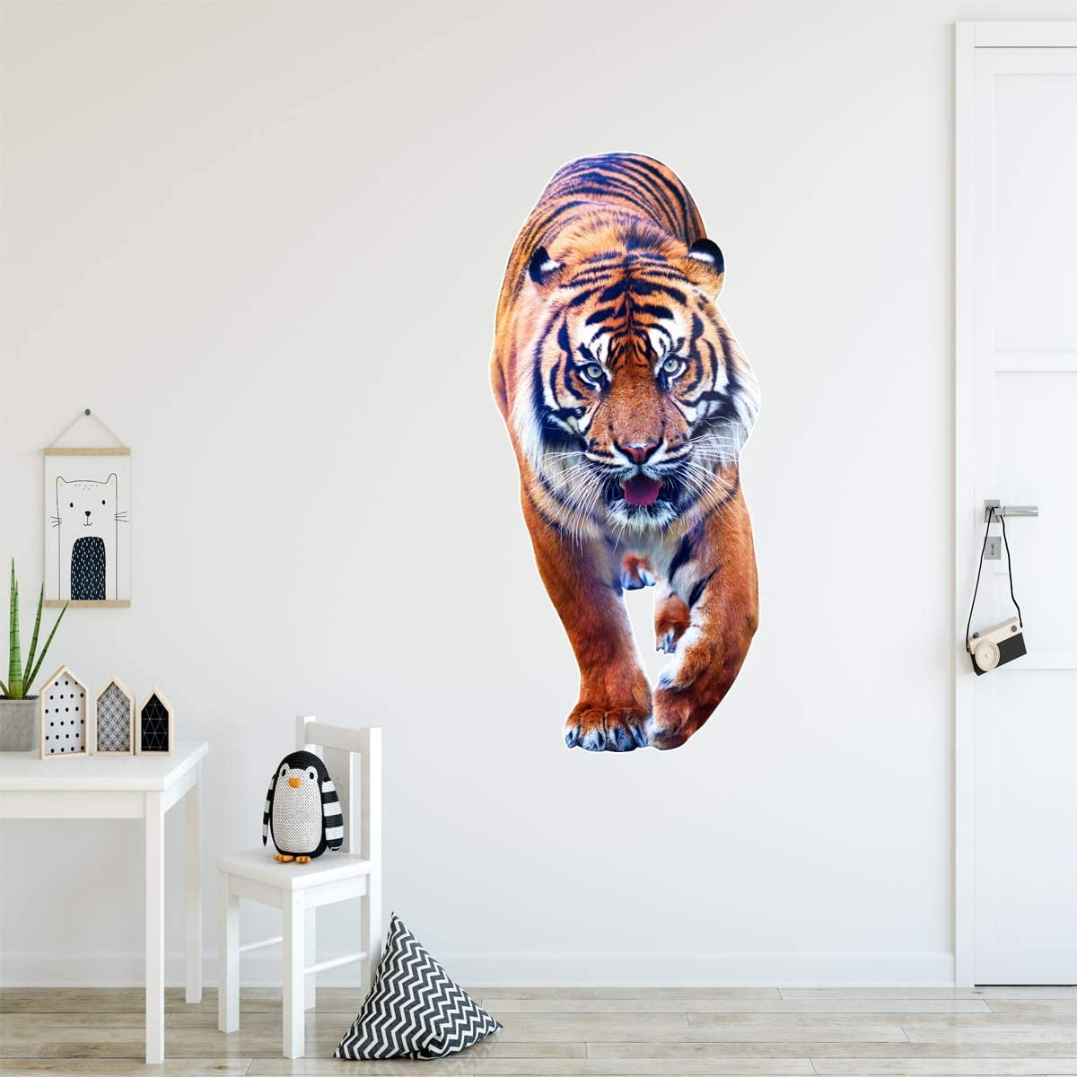 VWAQ Tiger Wall Decal Kids Jungle Theme Decor - PAS39 - Walmart.com