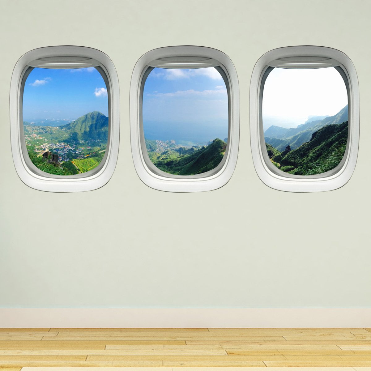 VWAQ Tropical Window Clings Decals - Nature Vinyl Wall Art Mural Decor ...