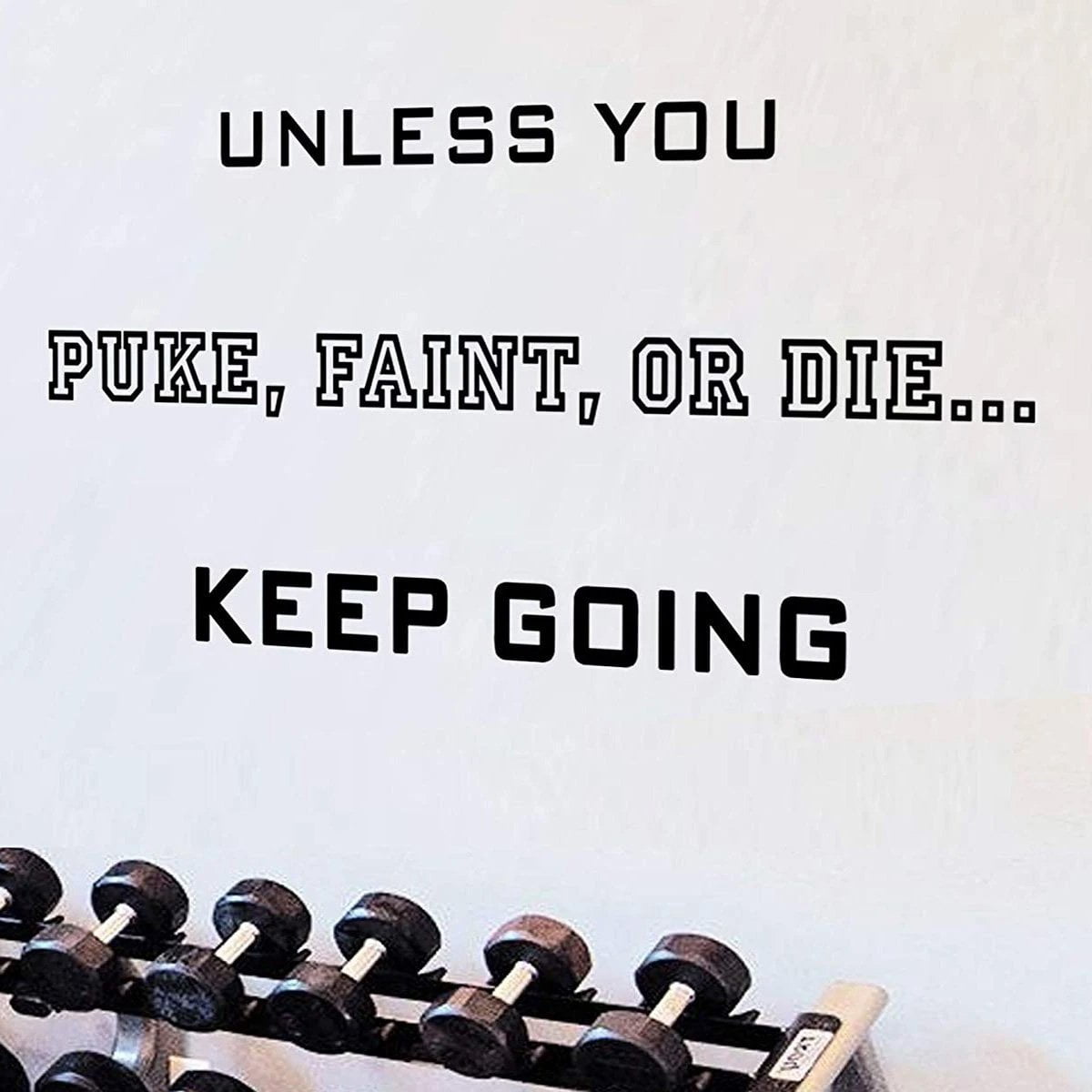 VWAQ Unless You Puke Faint Or Die Keep Going Quote Inspirational ...