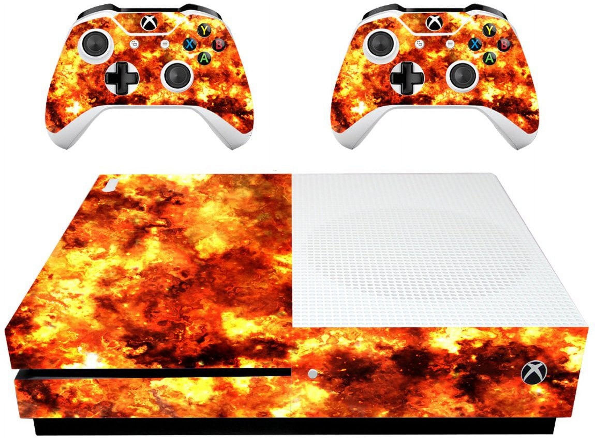 VWAQ Xbox One S Flame Skin Xbox 1 Slim Fire Decal Flames Wrap VWAQ ...
