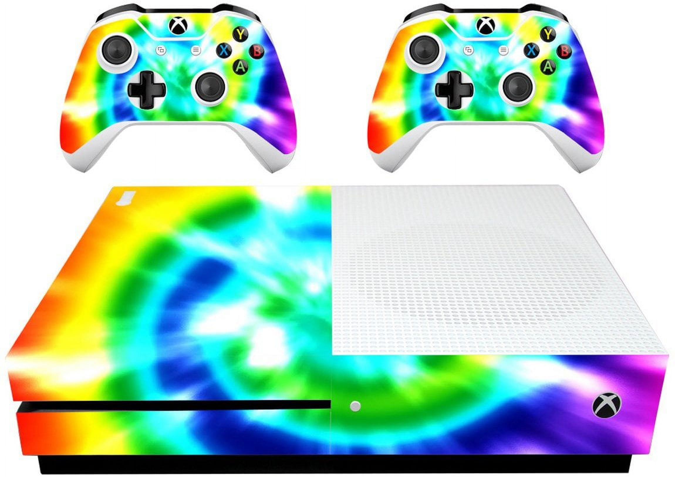 VWAQ Xbox One S Rainbow Skin Tie Dye Xbox One Slim Decal Covers VWAQ ...