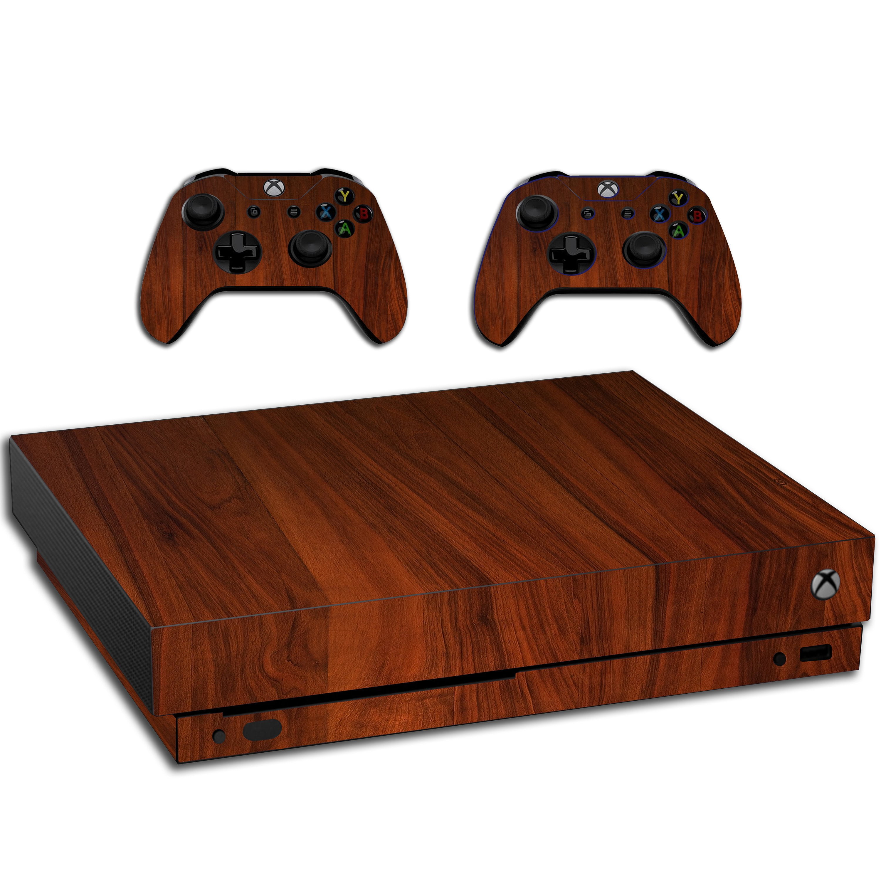 VWAQ Xbox One X Vinyl Skin Wood For Console And Controllers - XXGC4 ...