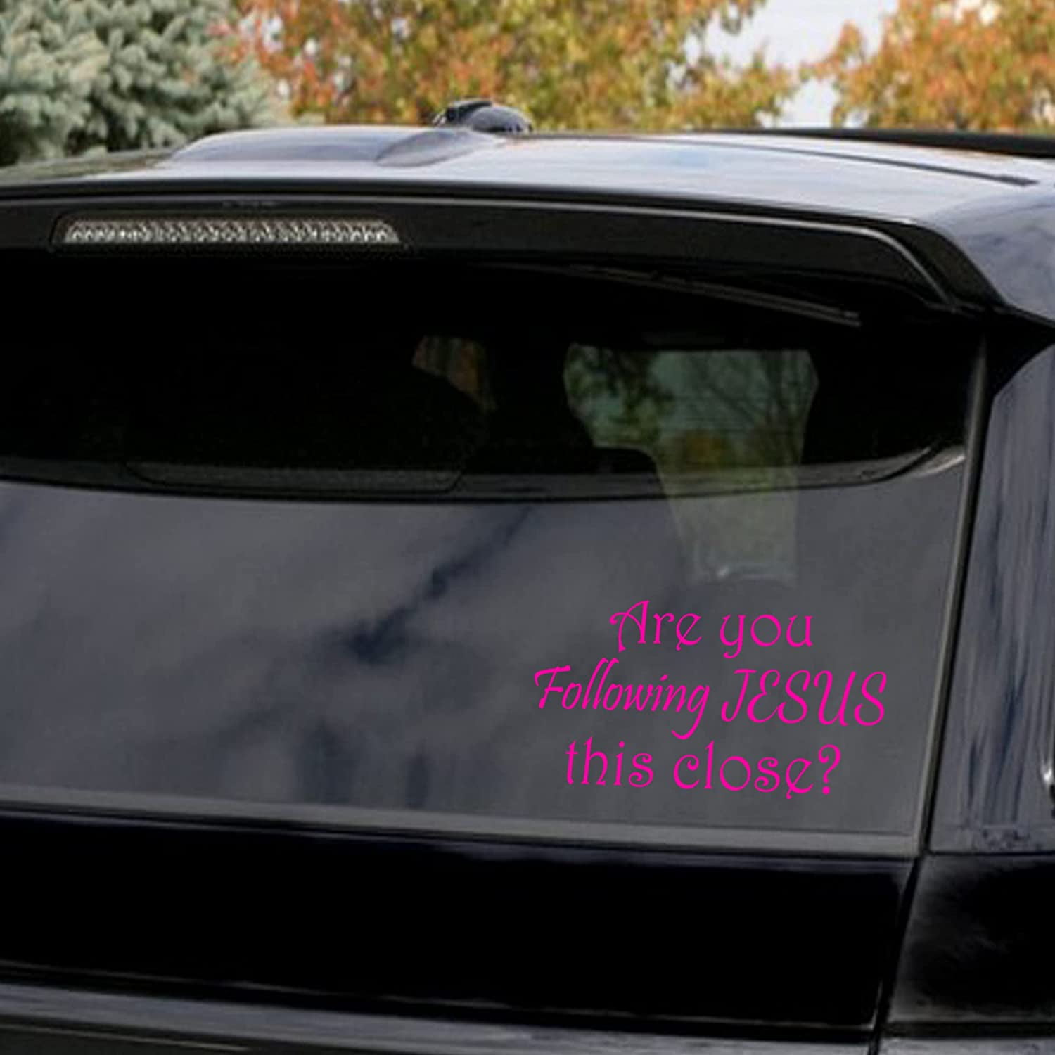 VWAQ are You Following Jesus This Close? Funny Window Decal Car ...