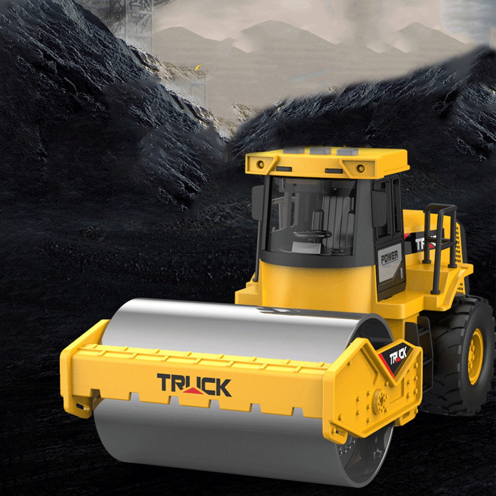 VWRXBZ 1:16 Scale Construction Engineering Vehicle Toy, Plastic Roller ...