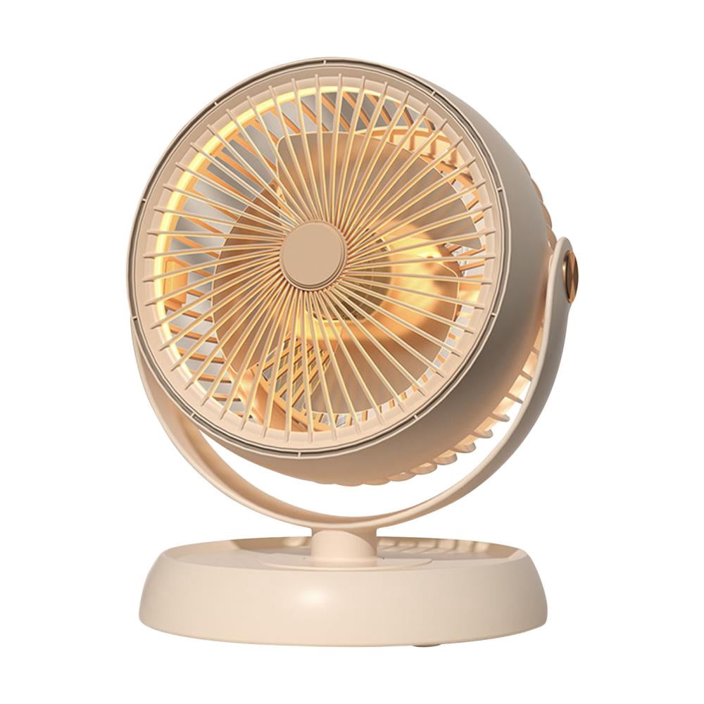 VWRXBZ 5-Speed Quiet Desk Fan with Night Light, Adjustable Tilt USB ...
