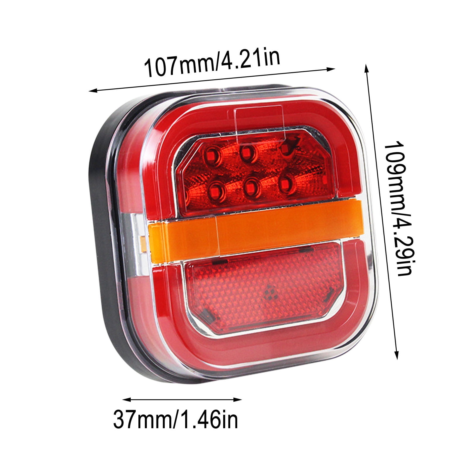 VWRXBZ Hamburger Light LED Flowss Guide Square Burger Light Truck Edges ...