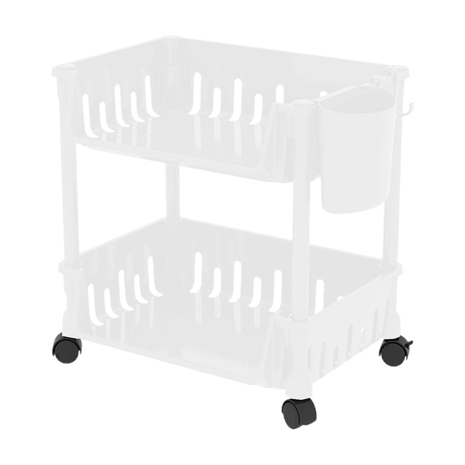 VWRXBZ Kitchen Shelf, 16.73 Inch Multi-functional Pulley Storage Rack ...