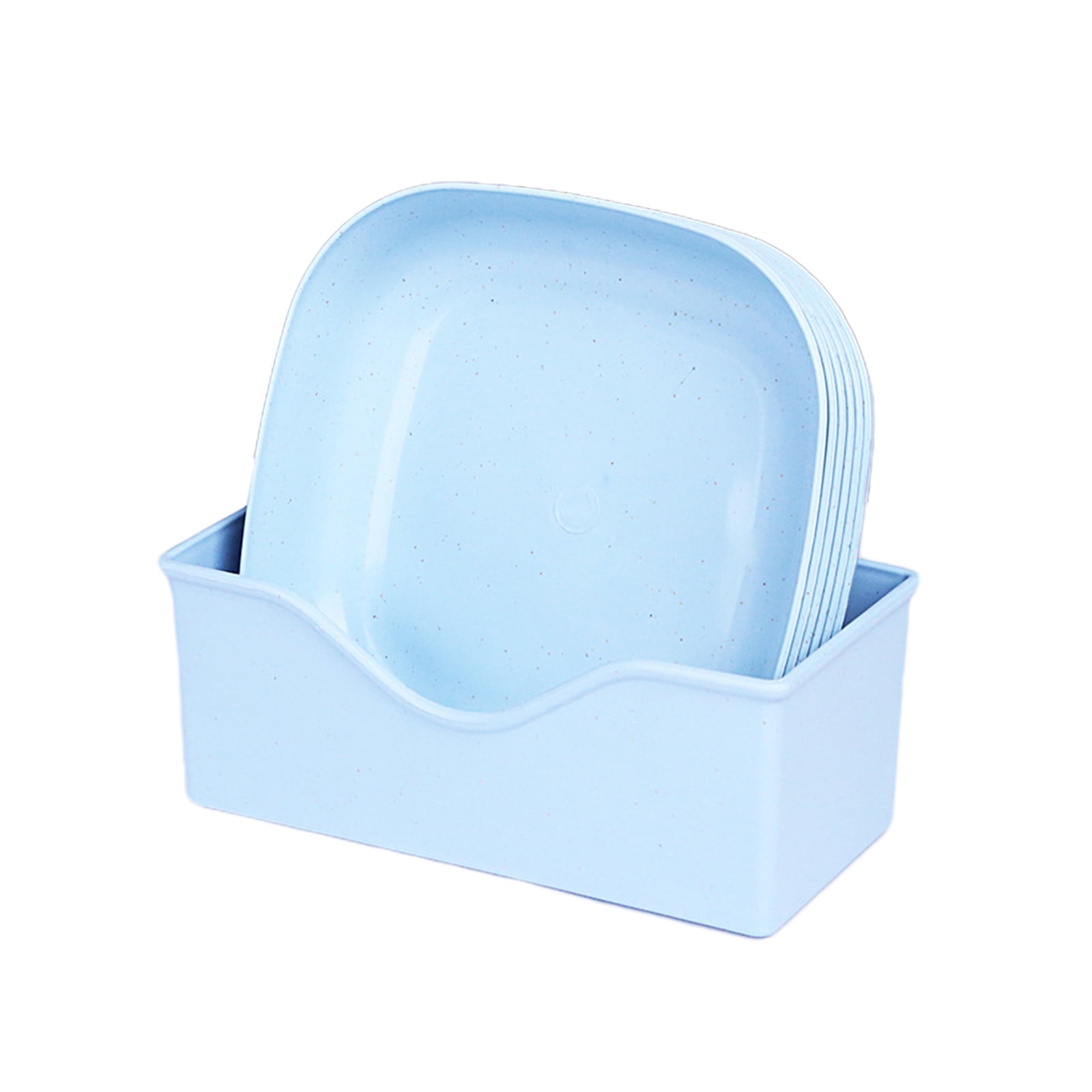 VWRXBZ Snack Plate, 5.6x5.6x5.6 Inch Japanese Style Straw Plastic Spit ...